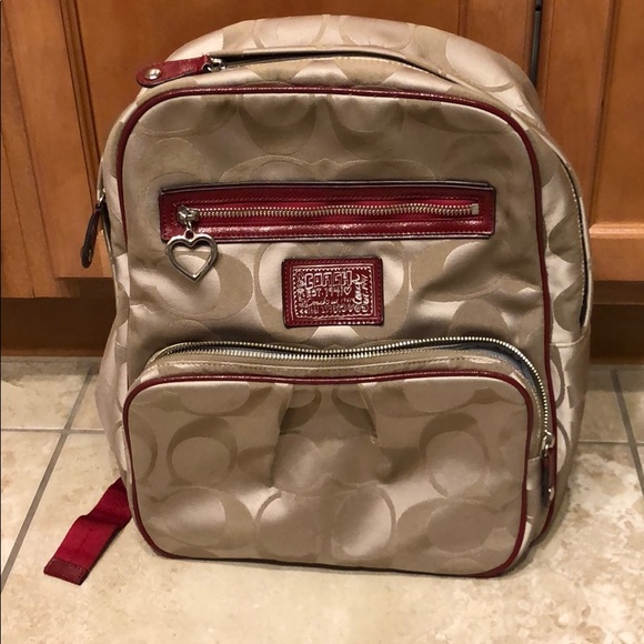Bags | Coach Signature Daisy Backpack | Poshmark